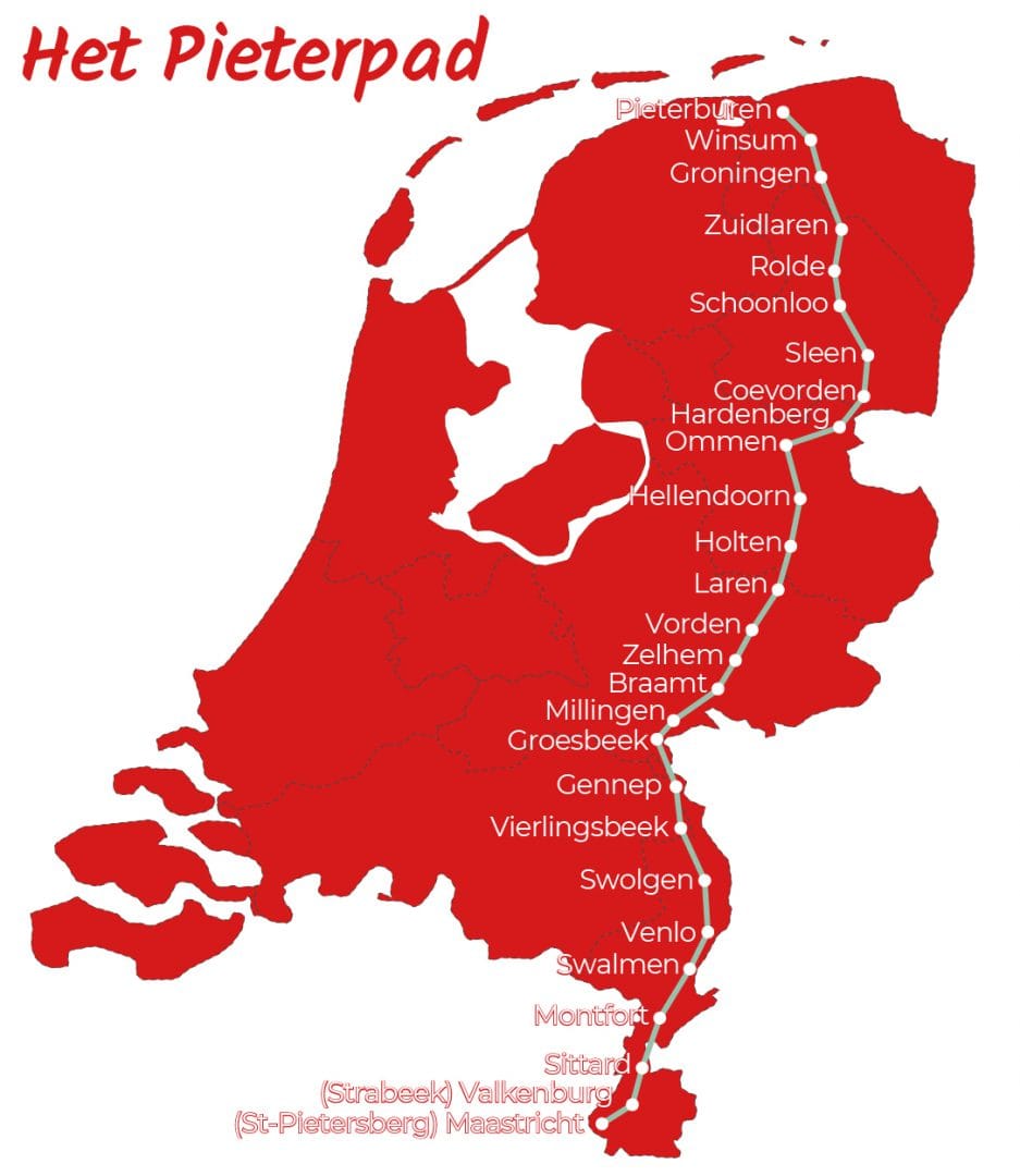 Pieterpad wandelvakantie van hotel naar hotel - Fiets-Wandelvakantie.nl